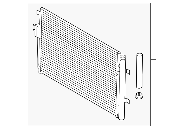 2013-2018 Hyundai Santa Fe Sport Condenser 97606-2W001 | OEM Parts Quick