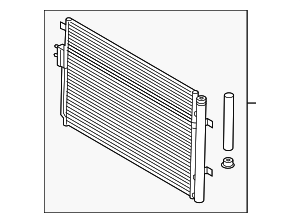 Genuine Condenser for 2013-2018 Hyundai Santa Fe Sport | Part# 97606 ...