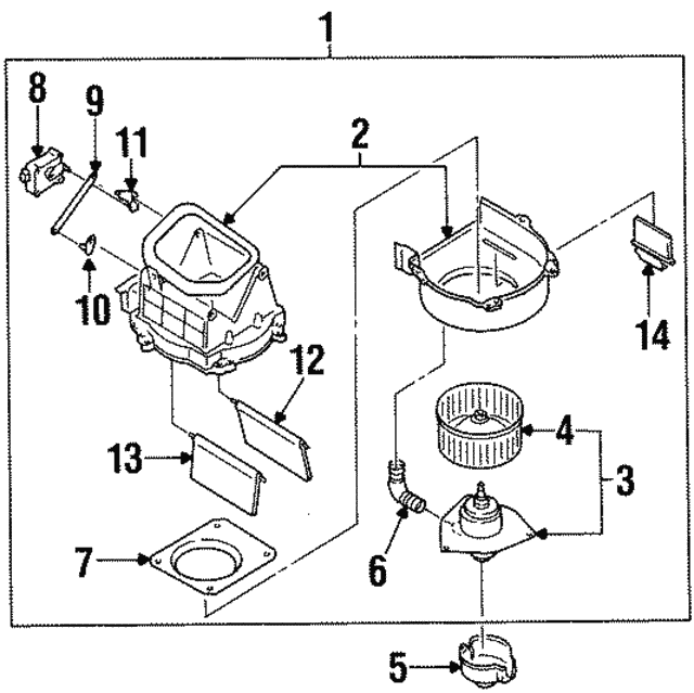 1993-1999 Nissan HVAC Blower Motor Resistor 27150-2J000 | TascaParts.com