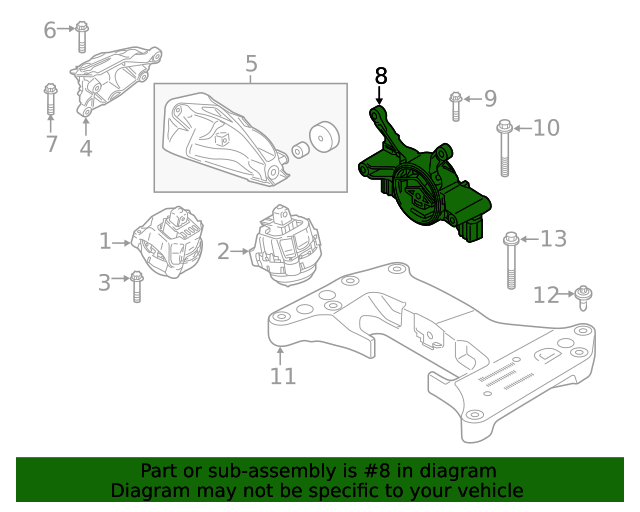 Genuine BMW 22-32-8-742-697 | Trans Mount | FREE Shipping on Most ...
