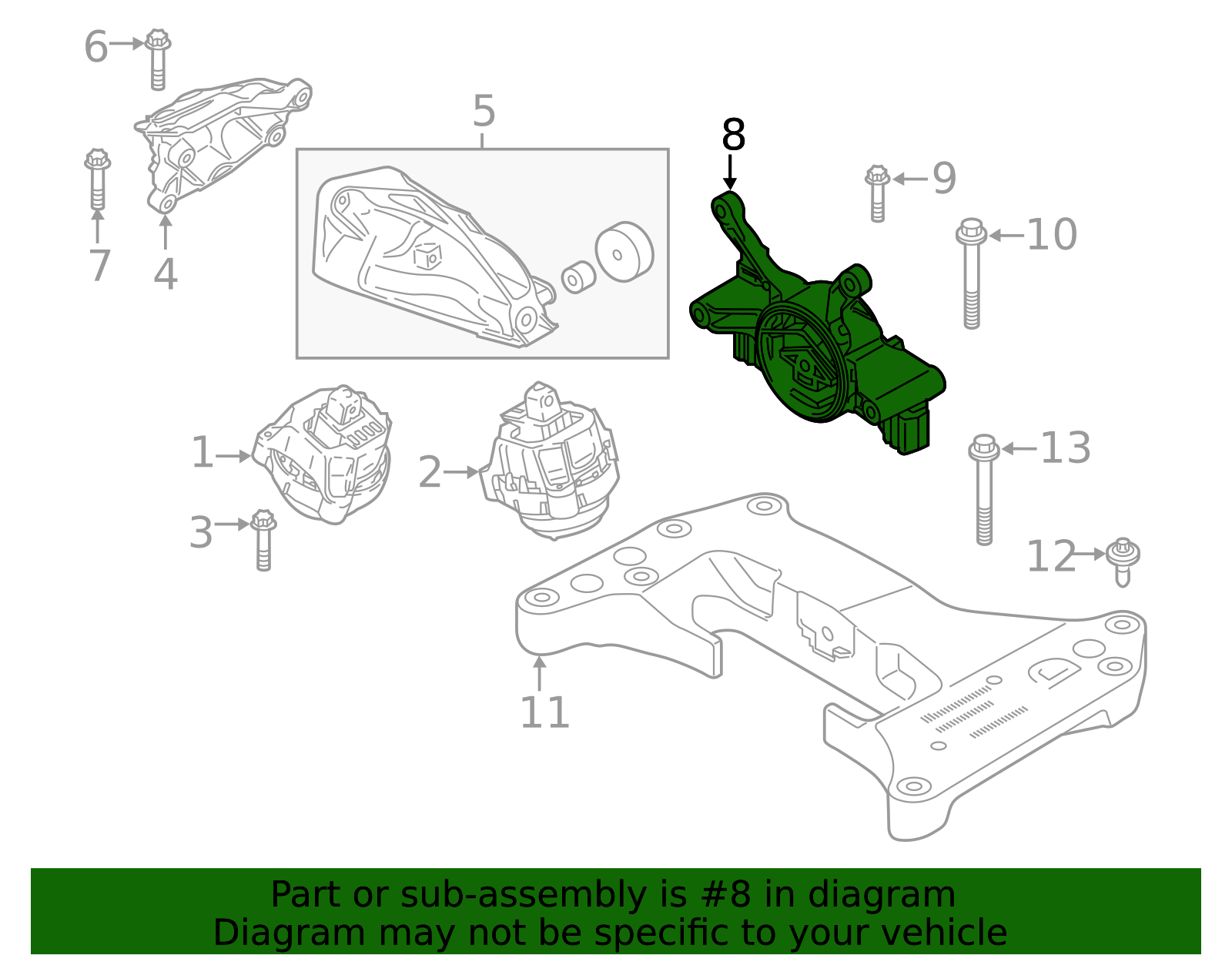 Genuine BMW 22-32-8-742-697 | Trans Mount | FREE Shipping on Most ...