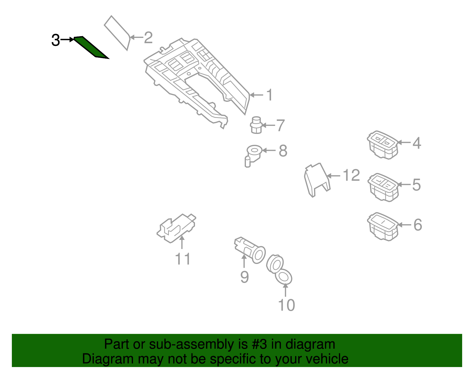 2014-2016 Porsche Panamera 2014-2016 Porsche Panamera - Switch Assembly ...