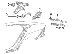 290-682-07-00 - Body D-Pillar Reinforcement 2019-2023 Mercedes-Benz ...