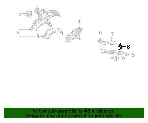 290-682-27-00 - Body D-Pillar Insulator 2019-2023 Mercedes-Benz ...