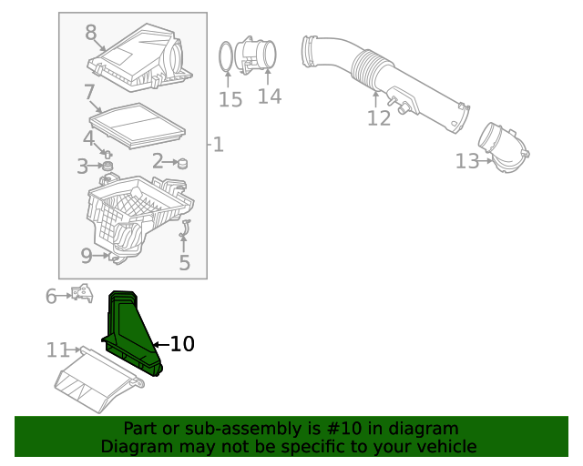 2022-2024 Hyundai Tucson Intake Duct 28210-P0400 | World OEM Parts Hyundai