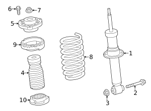 33-53-6-866-807 - Auxiliary shock absorber, rear 2017-2024 BMW ...