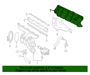 11657618371 - 2016-2022 BMW Heat Shield (11-65-7-618-371) | BMW of ...