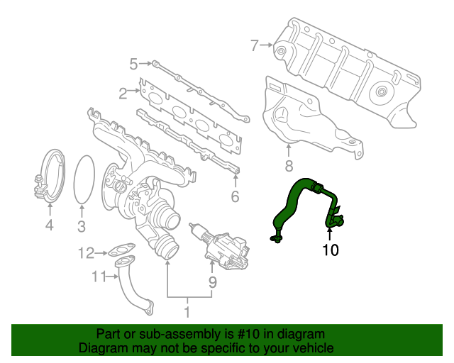 Genuine BMW 11-42-8-487-371 | Oil Inlet Tube | FREE Shipping on Most ...