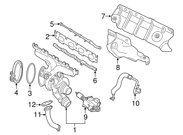 Genuine BMW 11-42-8-487-371 | Oil Inlet Tube | FREE Shipping on Most ...