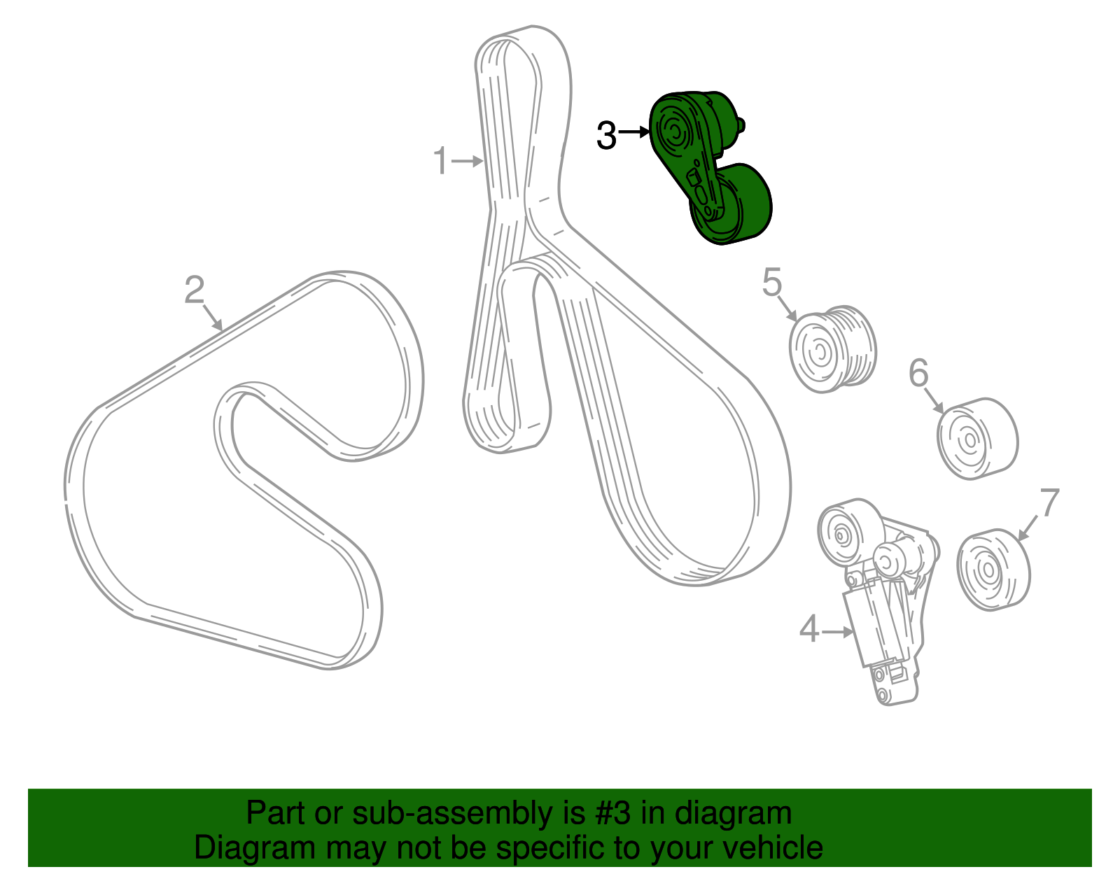 12678001 - Drive Belt Tensioner 2016-2018 GM | Gateway Buick GMC Parts