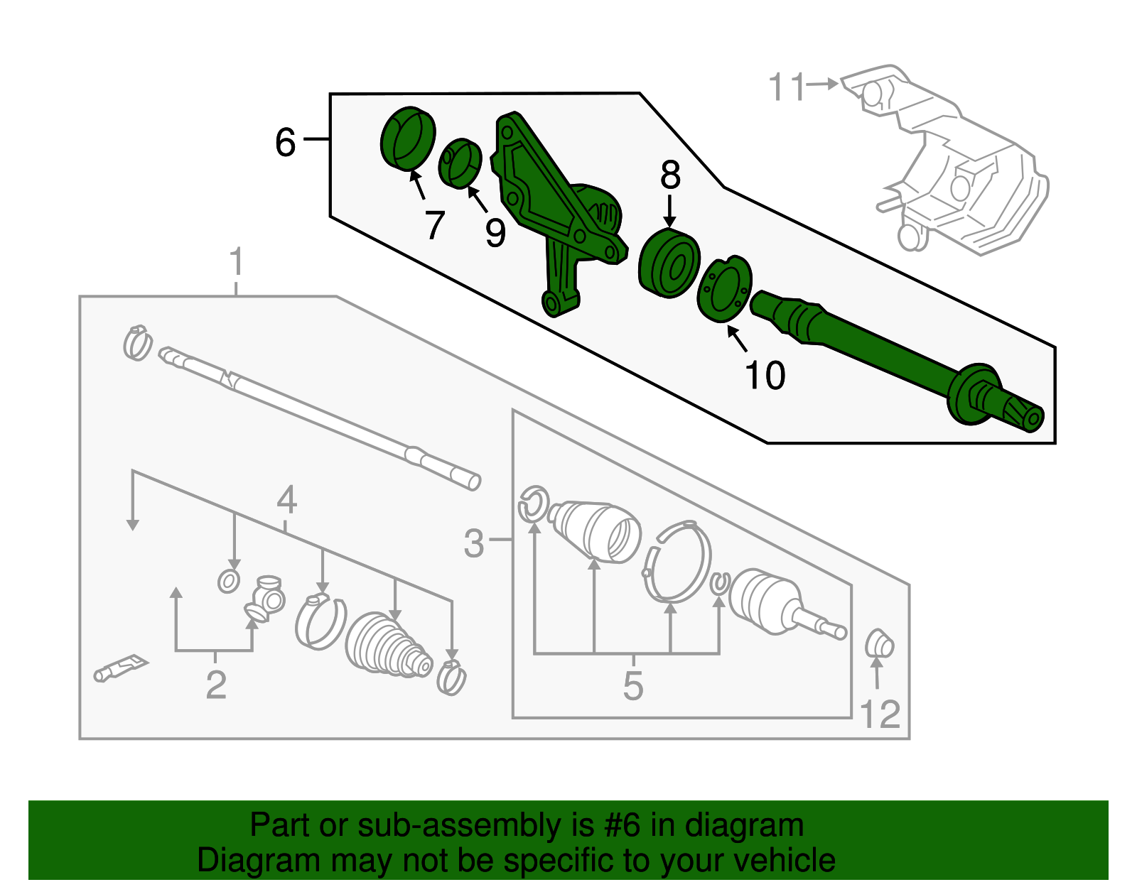 44500-TE1-A10 - CV Intermediate Shaft 2008-2017 Honda Accord ...