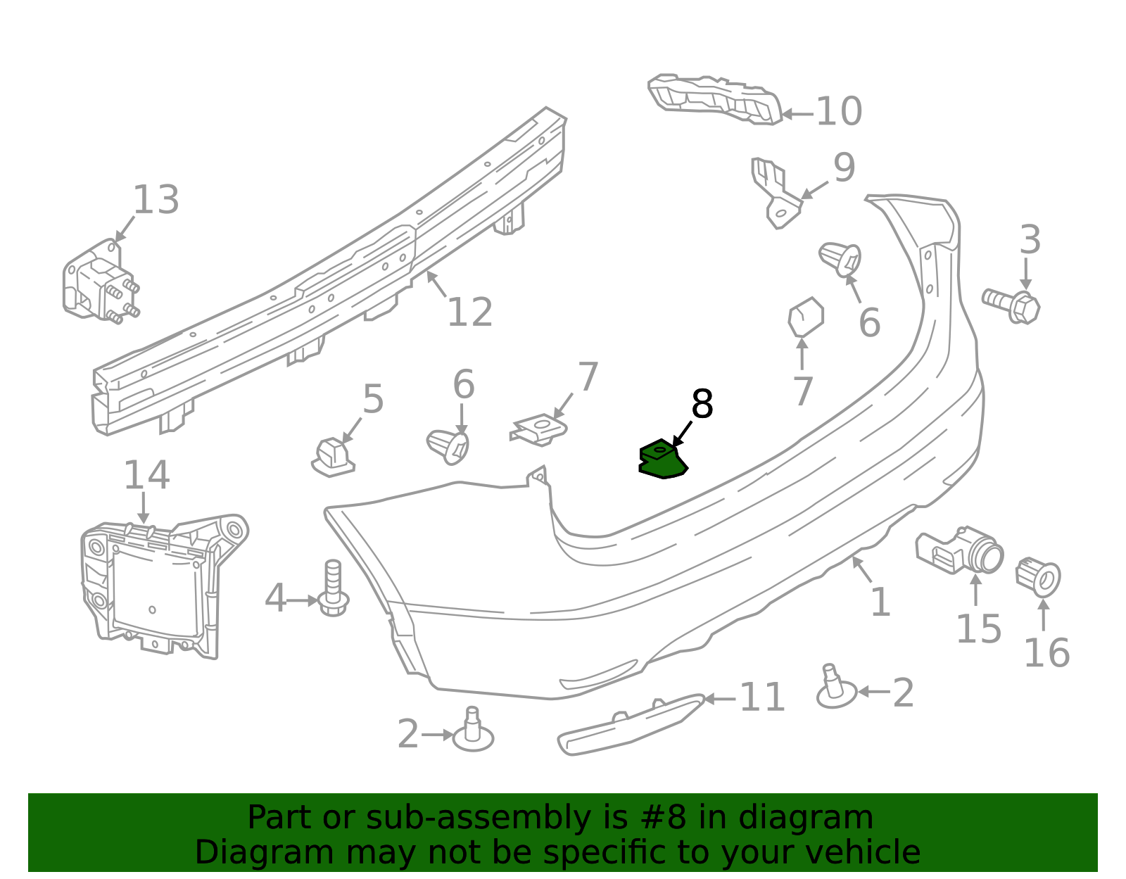 2017-2023 Nissan Bumper Cover Fastener 85284-JD00A | CMA's Colonial Nissan