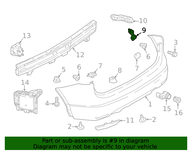 2017-2019 Nissan Rogue Sport Side Retainer 79185-DF30A | QuirkParts