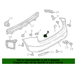 2017-2023 Nissan Bumper Cover Fastener 85284-JD00A | Nissan Parts Store