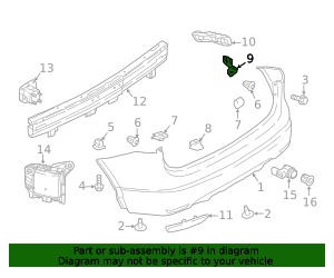 79184-DF30A - Bumper Guide 2017-2022 Nissan Rogue Sport ...