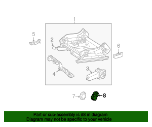 204-870-16-58 - Power Seat Switch 2008-2015 Mercedes-Benz ...