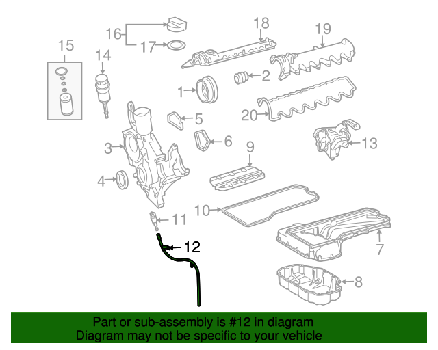 137-010-02-66 - Engine Oil Dipstick Tube 2001-2014 Mercedes-Benz ...