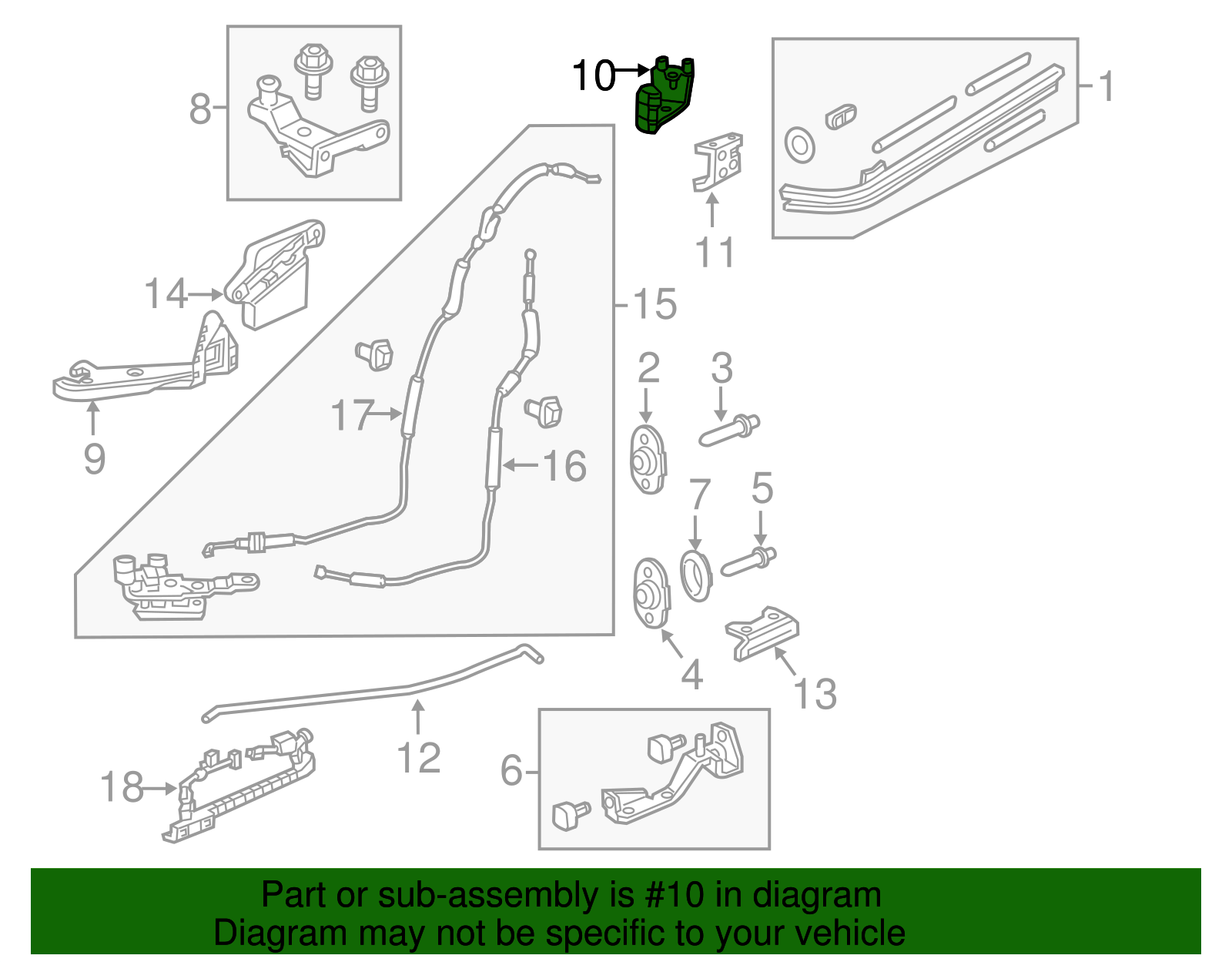 72521-TK8-A02 - High-Quality Sliding Door Roller for 2011-2017 Honda ...