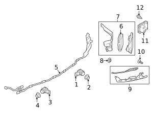 2019-2020 Jaguar I-Pace Parking Aid System Wiring Harness T4K7626 ...