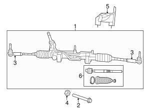 2007-2017 Mopar Inner Tie Rod 68040224AB | Mopar Parts Canada