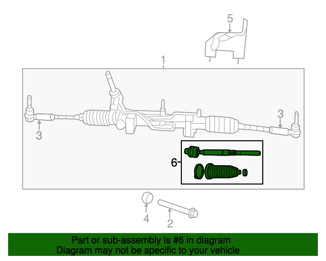 2007-2017 Mopar Inner Tie Rod 68040224AB | Mopar Parts Canada