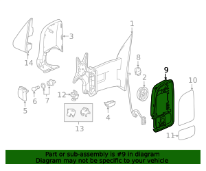 9108113800 - Mirror Trim 2019-2024 Mercedes-Benz | Mercedes-Benz USA Parts