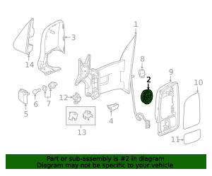 910820820064 - Adjust Drv Mirror Glass Mercedes-Benz USA Parts