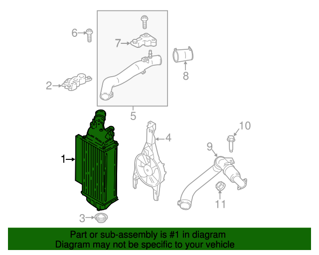 2018-2021 Ford EcoSport Inter-Cooler H1BZ-6K775-A | OEM Parts Online