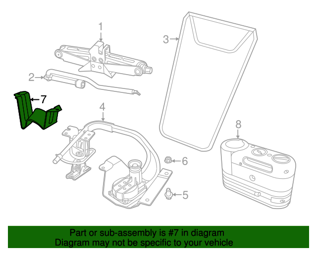 2012-2016 Fiat 500 Bracket - Driver's Side (LH) 68073959AA | TascaParts.com