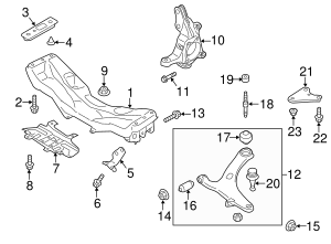 901000396 - Lower Control Arm Bolt - 2014-2023 Subaru | Subaru Parts ...