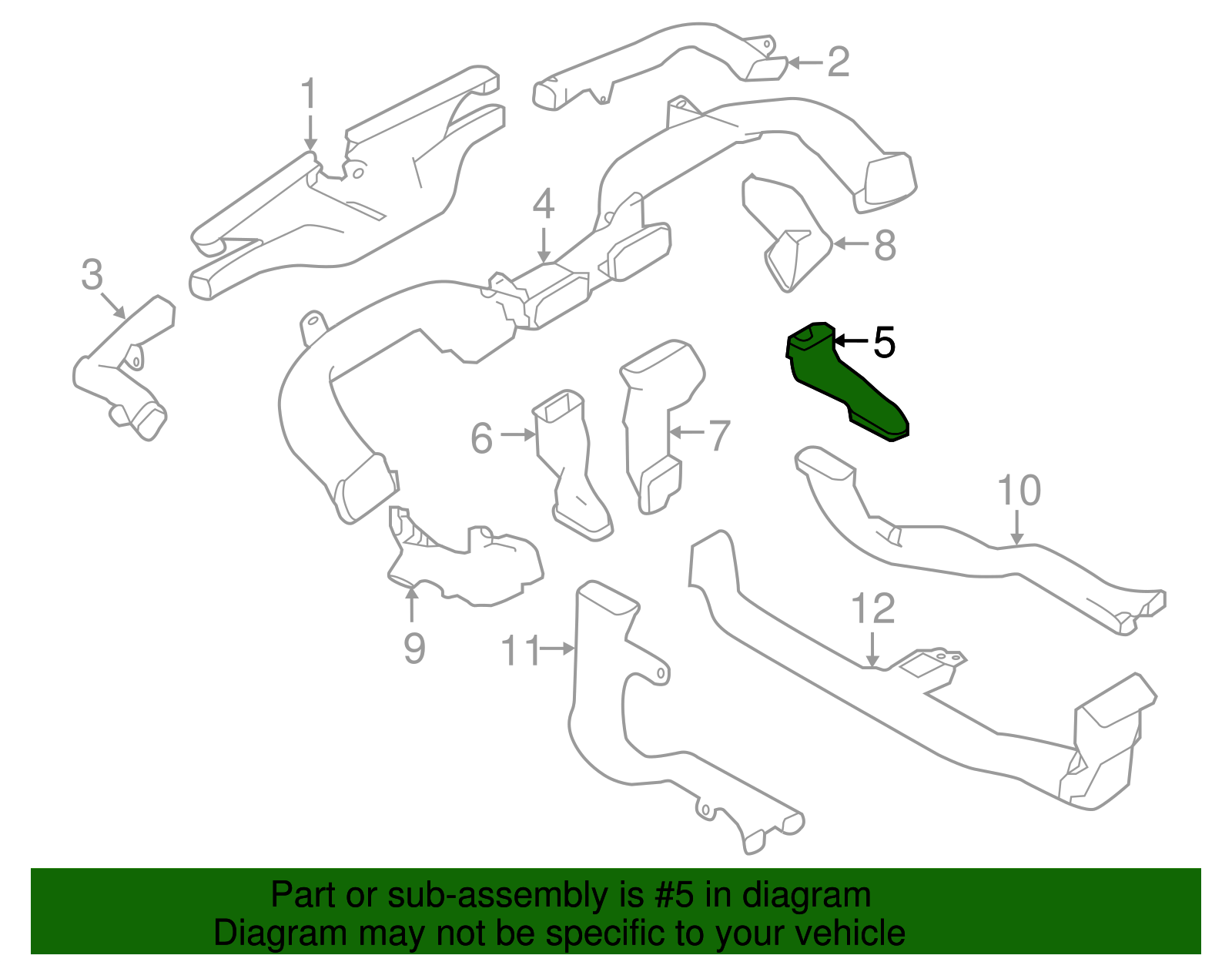 2017-2023 Nissan Heater Duct 27830-4BA0A | Kline Nissan