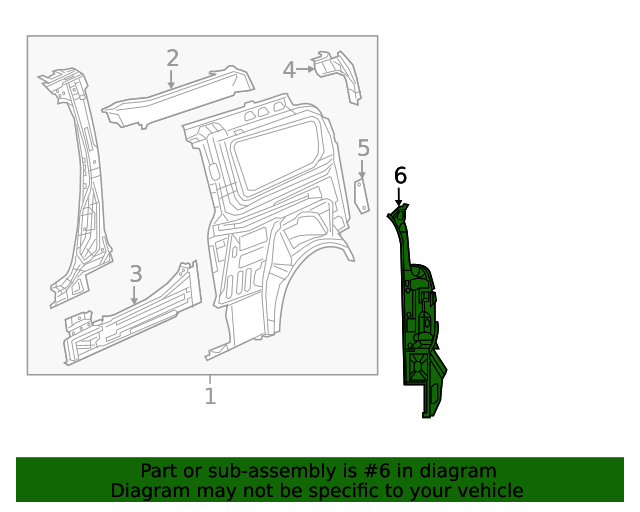 68324891AA - Panel - 2016-2022 Ram ProMaster City | Mopar Parts Canada