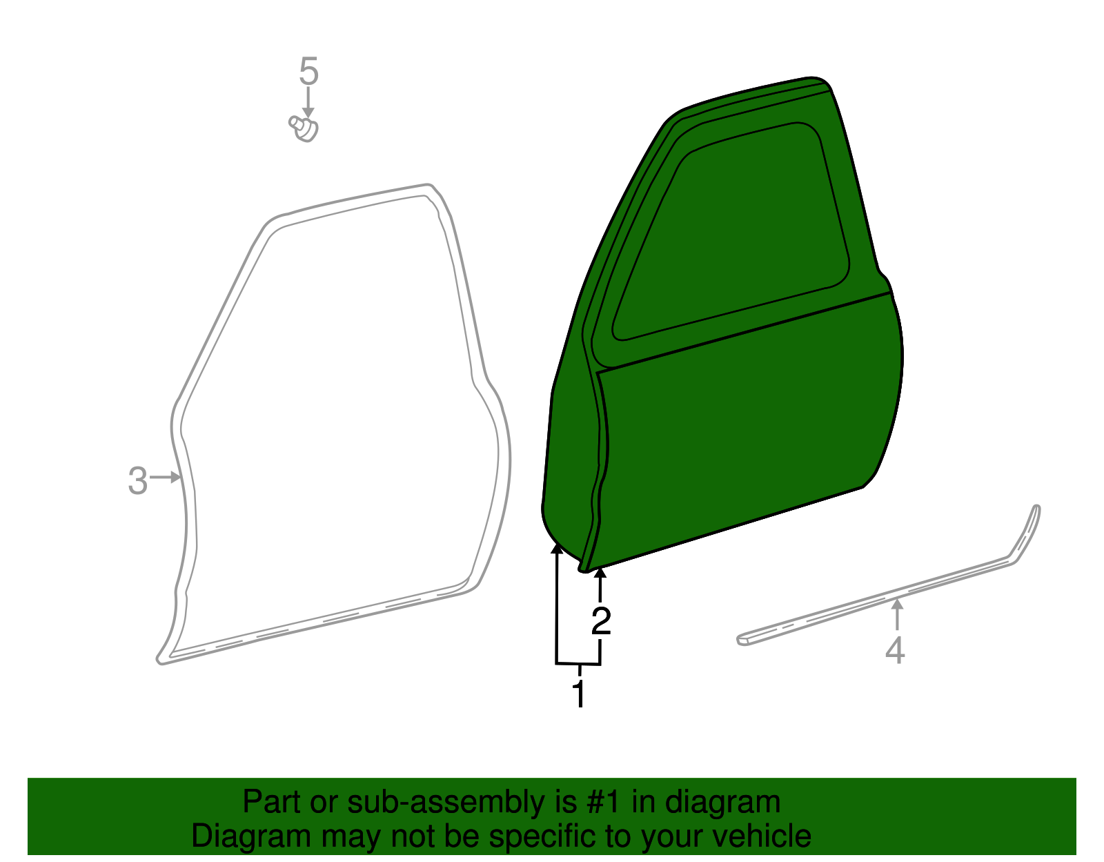 2003-2005 Mazda Door Shell 1F70-58-010B | QuirkParts