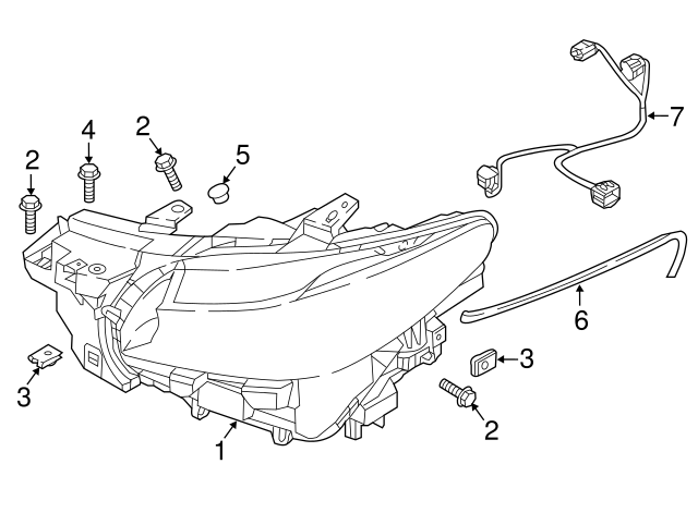 2016-2021 Mazda CX-9 Composite Headlamp TM55-51-041C | RealMazdaParts.com