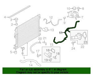 F2GZ-8075-C - Overflow Hose 2015-2021 Ford Edge | Ford OEM Parts Direct