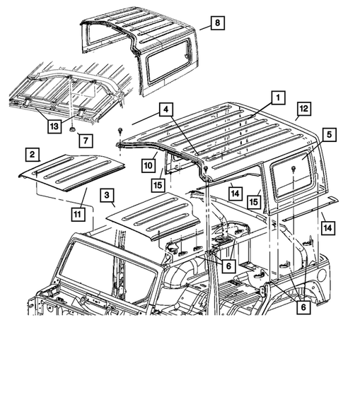 Roof Panels for 2007 Jeep Wrangler | Mopar eStore
