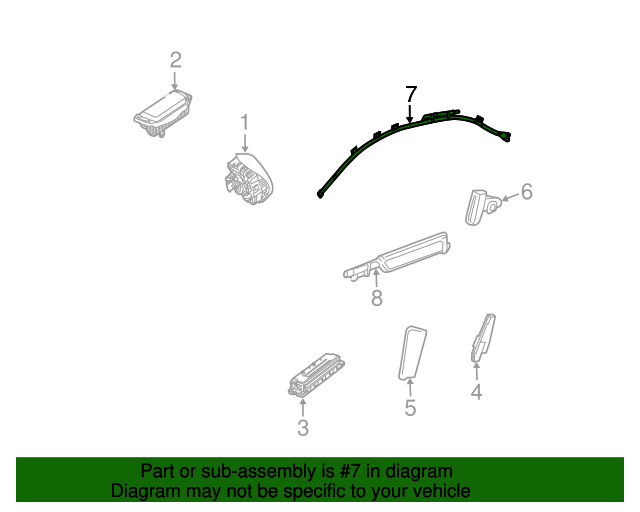 205-860-29-02 - Head Air Bag 2017-2023 Mercedes-Benz | Mercedes-Benz ...