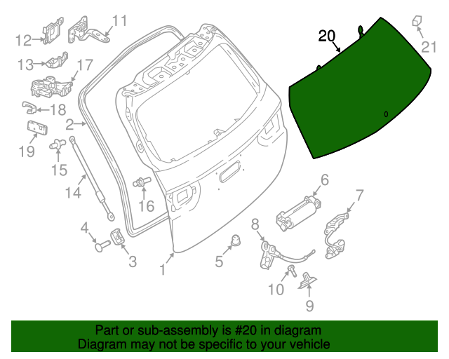 2015-2020 Mercedes-Benz Rear Window 213-740-14-00 | Mercedes-Benz Parts