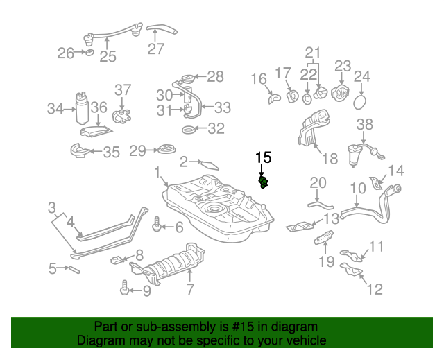 2004-2008 Toyota Breather Tube Clamp 77229-33060 | Toyota Parts Center