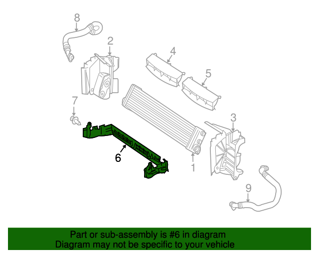 211-505-26-30 - Radiator Support Baffle 2007-2009 Mercedes-Benz ...