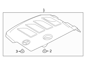 254-010-87-00 - Engine Cover 2022-2024 Mercedes-Benz | AutoNation Parts
