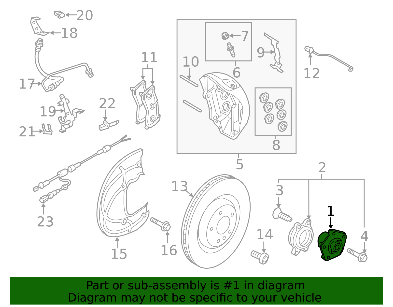 2016-2025 Audi Hub 8W0-407-613 | Audi OEM Parts Online
