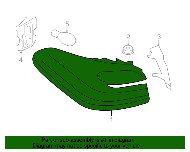 63217331281 - 2015-2018 BMW X4 Tail Lamp Assembly (63-21-7-331-281 ...