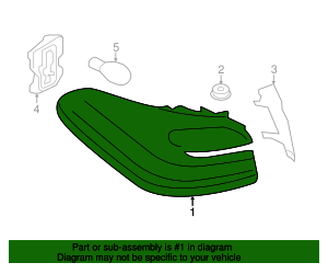 63217331281 - 2015-2018 BMW X4 Tail Lamp Assembly (63-21-7-331-281 ...