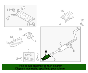 2014-2016 Kia Catalytic Converter 28950 2E300 | OEM Parts Online