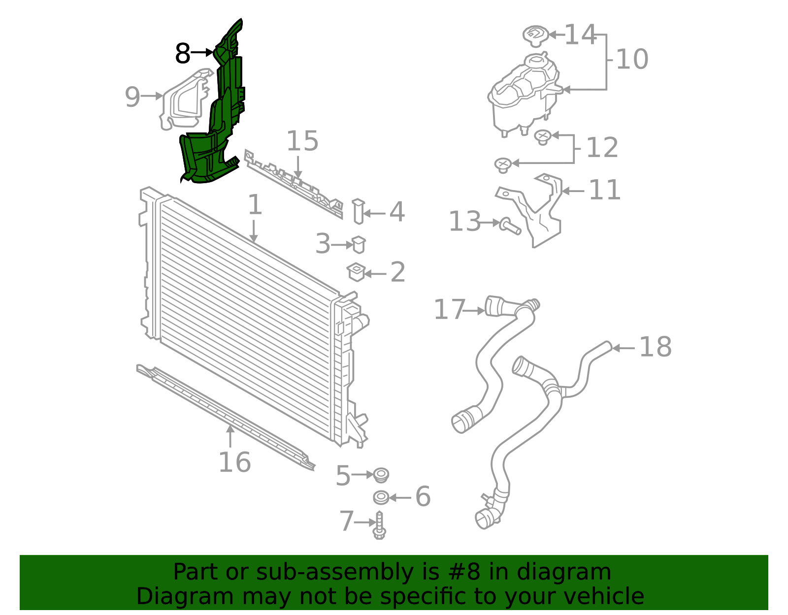 2020-2024 Audi Outer Duct 8W0-121-283-BS | Audi USA Parts