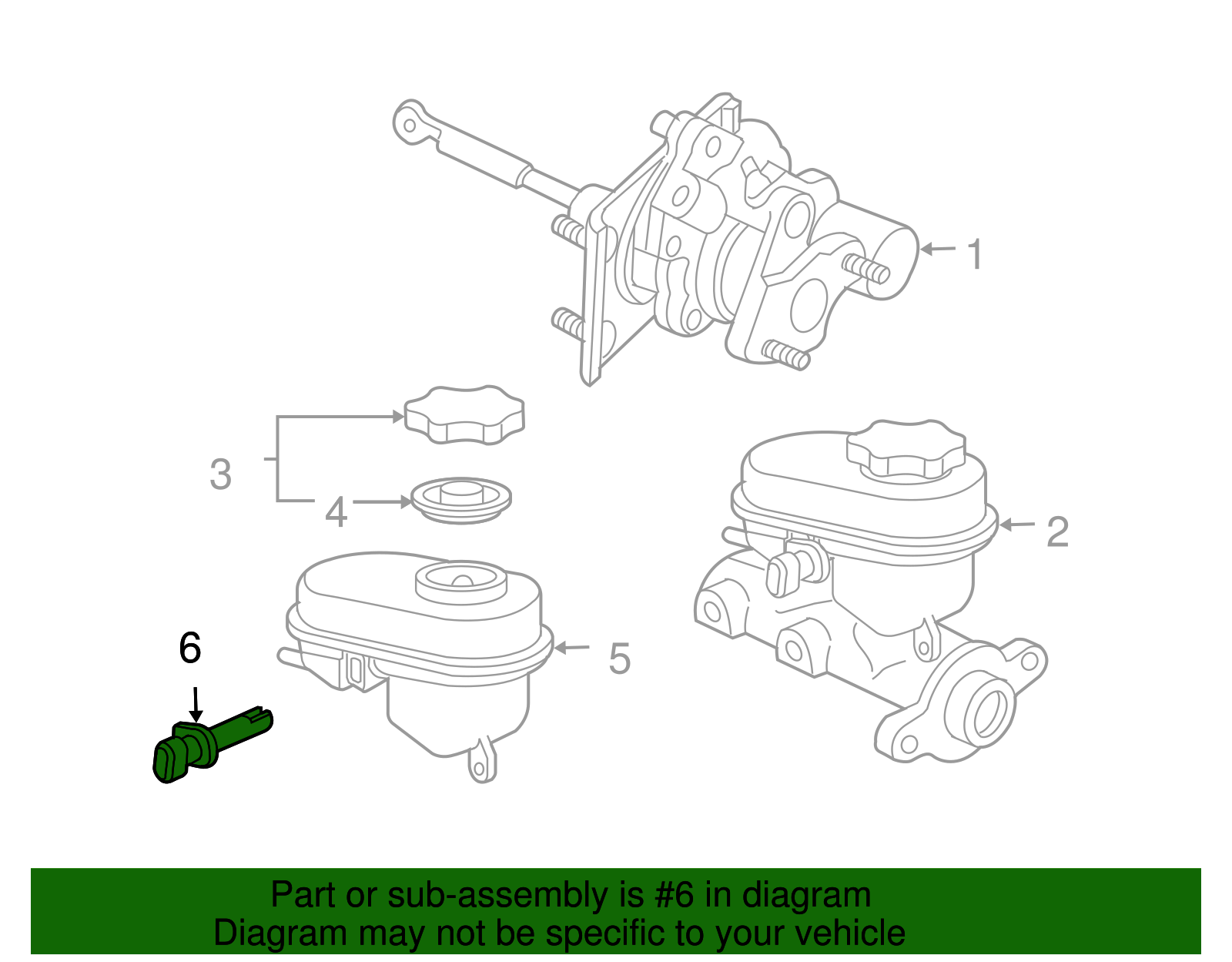 2013-2018 GM Brake Fluid Level Switch 19420968 GM | GMPartsDirect.com