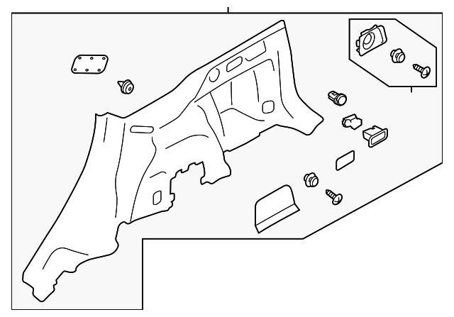 2019-2024 Subaru Forester Side Trim Panel 94027SJ160VH | Subaru Parts Store