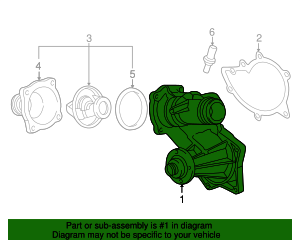 1996-1998 BMW Water Pump Assembly 11-51-0-393-340 | OEM Parts Online