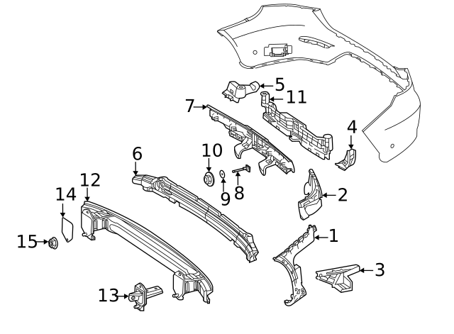 2538857703 - Energy Absorber 2020 Mercedes-Benz | Mercedes-Benz USA Parts